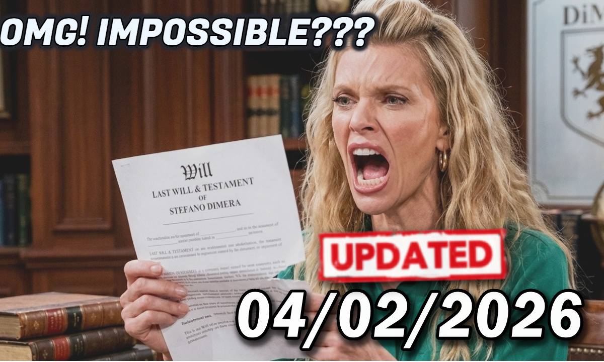 Days of Our Lives (DOOL) spoilers for Thursday, April 2, 2026 Update ...